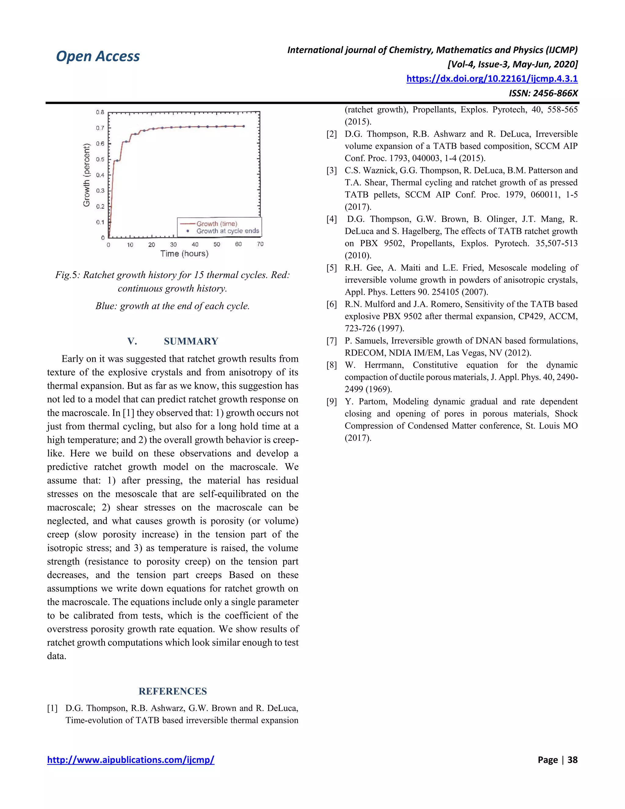 Modeling ratchet growth as porosity creep | PDF