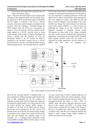Intelligent Power Management of Islanded DC Microgrid based on Droop Fuzzy Control | PDF