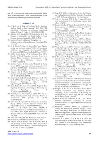 Comparative Study on Lexicon-based sentiment analysers over Negative sentiment | PDF
