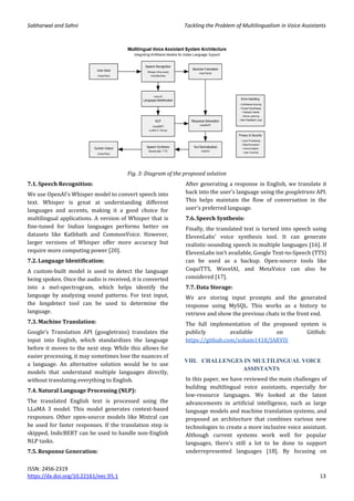 Tackling the Problem of Multilingualism in Voice Assistants | PDF