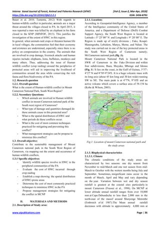 1 ijfaf mar-2018-5-human wildlife conflict causes | PDF