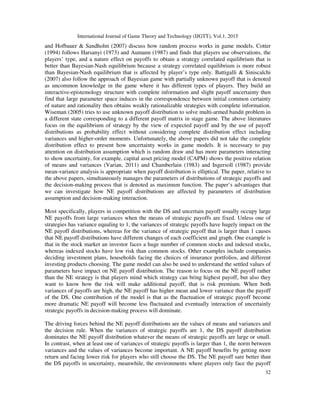 STRATEGIC PAYOFFS OF NORMAL DISTRIBUTIONBUMP INTO NASH EQUILIBRIUMIN 2 ...