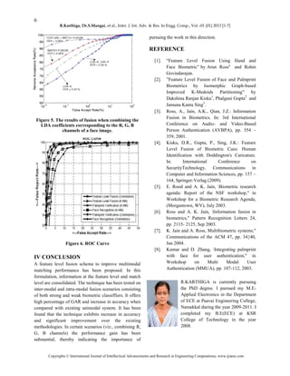 FEATURE LEVEL FUSION USING FACE AND PALMPRINT BIOMETRICS FOR SECURED AUTHENTICATION | PDF