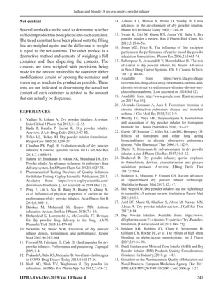 A Review on Dry-powder Inhaler | PDF