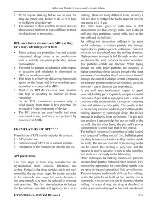 A Review on Dry-powder Inhaler | PDF | Free Download