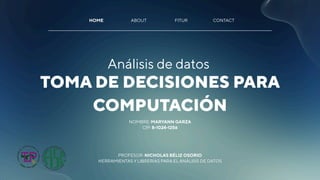 Desiciones para computación ecosistemas de herramientas para la ciencia ...