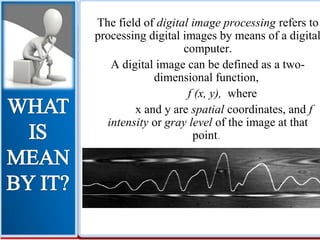 digital image processing | PPT
