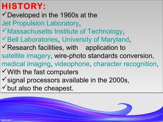 digital image processing | PPT