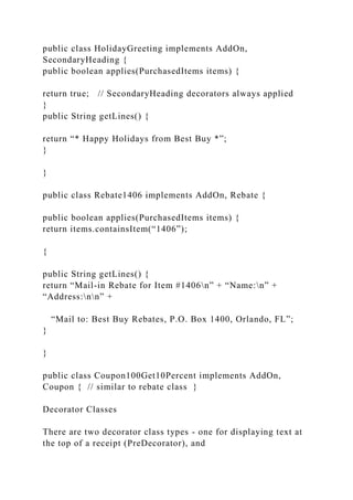 1 – Implementing the Decorator Design Pattern (with St.docx