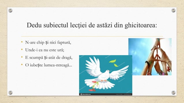 Impreuna pentru pace, clasa viii-RM, PRIMA LECTIE | PPT