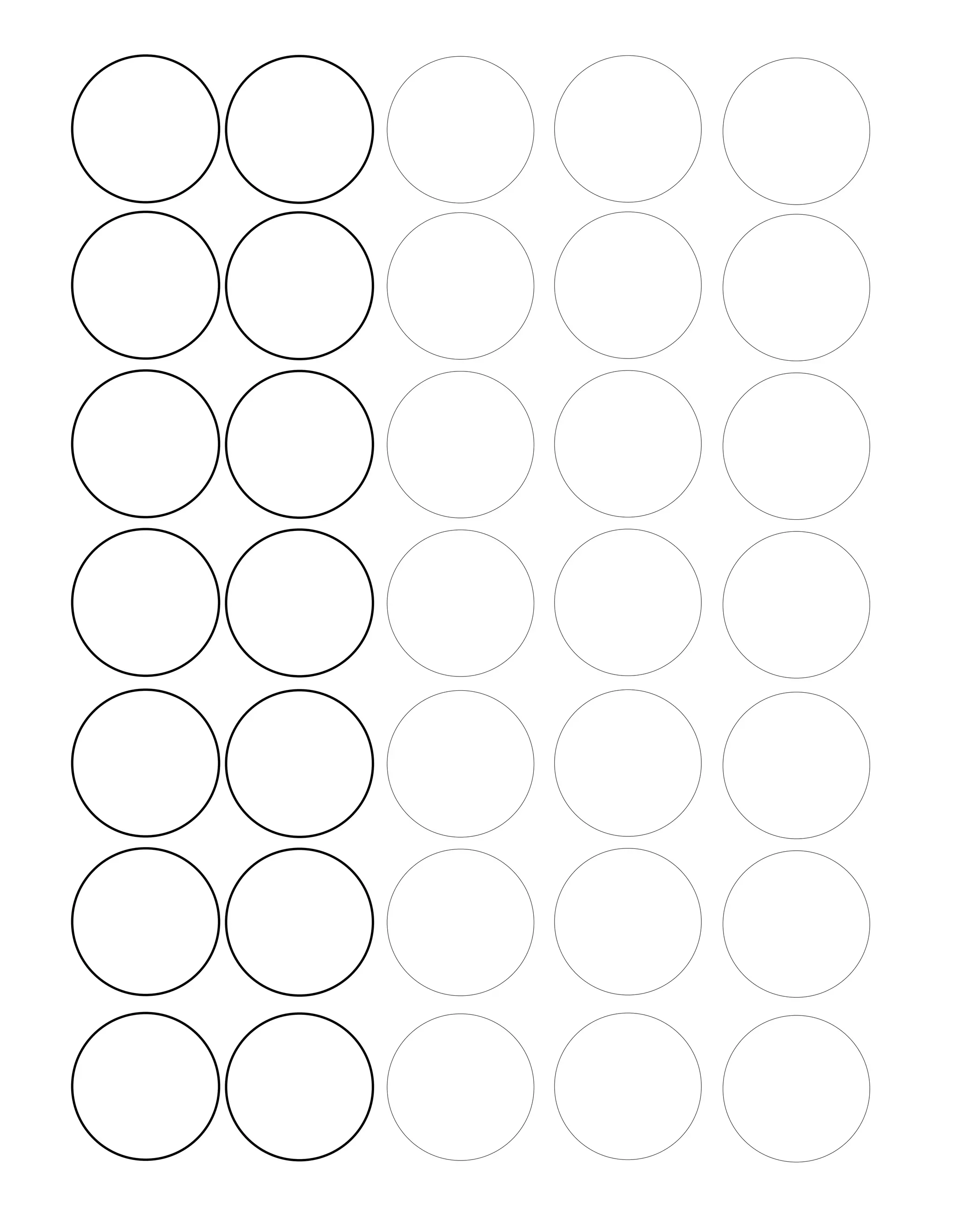 1" Blank Button Template | PDF