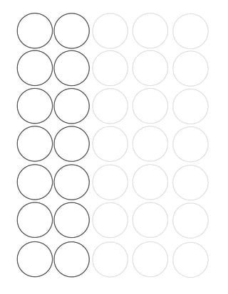 1" Blank Button Template | PDF