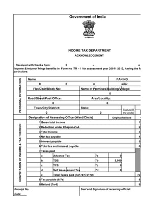 Income tax return preparation for school teacher(w.b. govt.employees ...