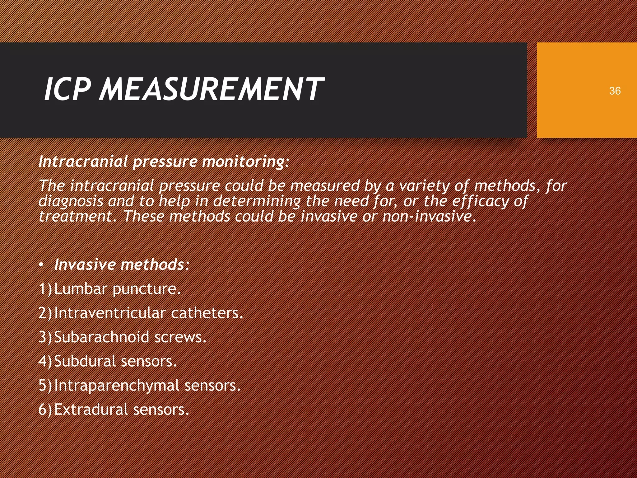 I LOVE NEUROSURGERY INITIATIVE: Increased Intracranial Pressure | PPT