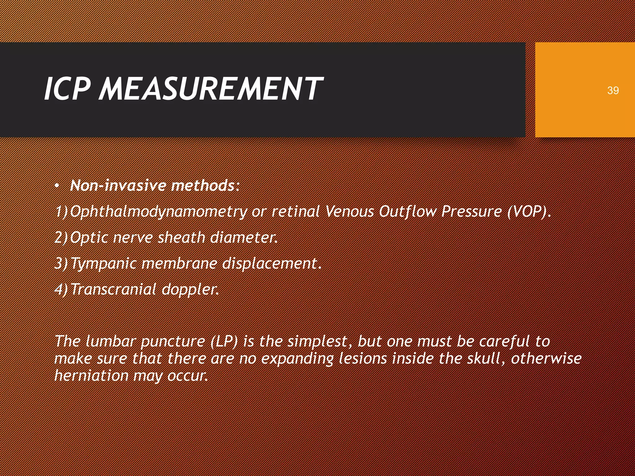 I LOVE NEUROSURGERY INITIATIVE: Increased Intracranial Pressure | PPT