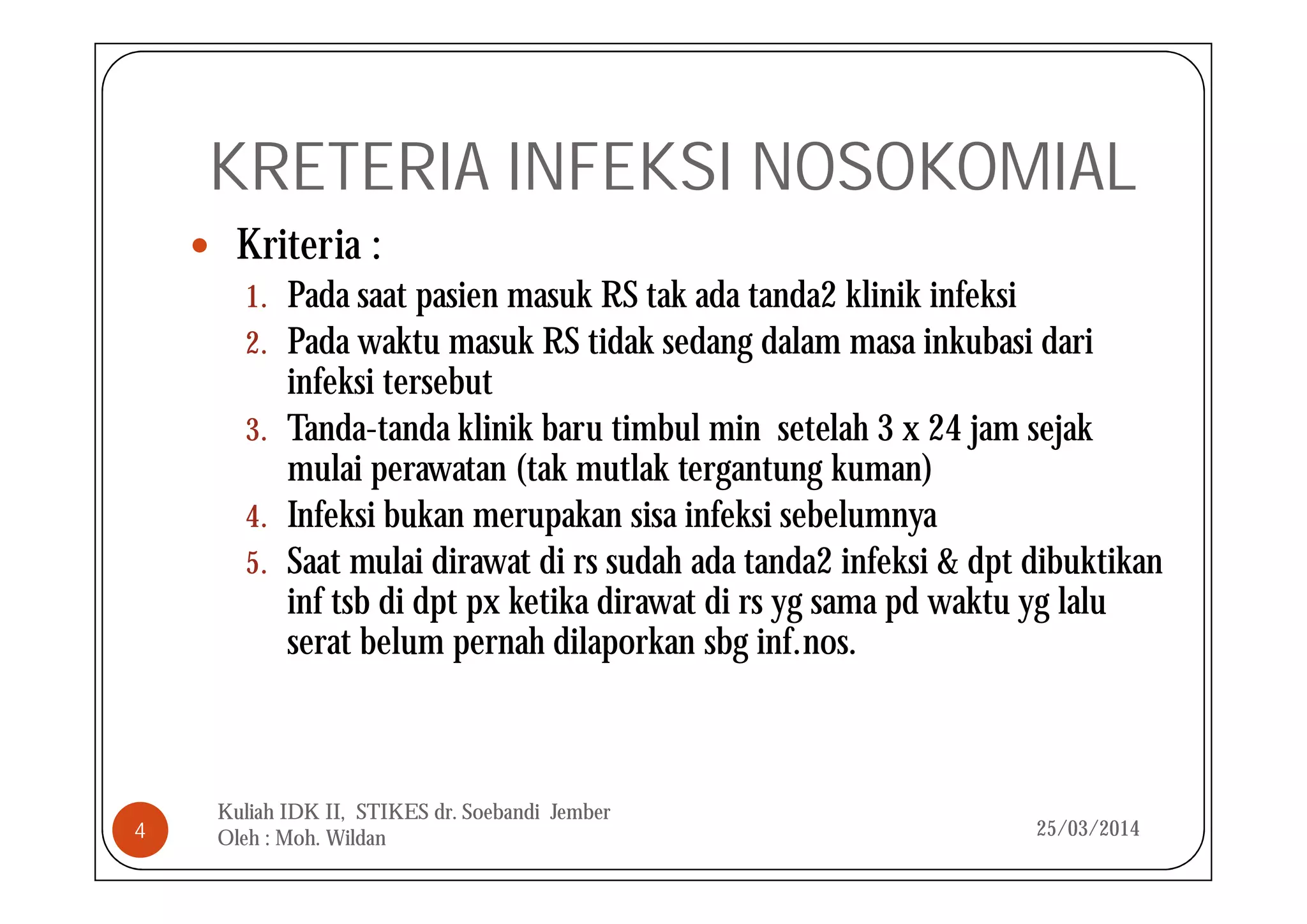 (1) Infeksi nosokomial | PDF