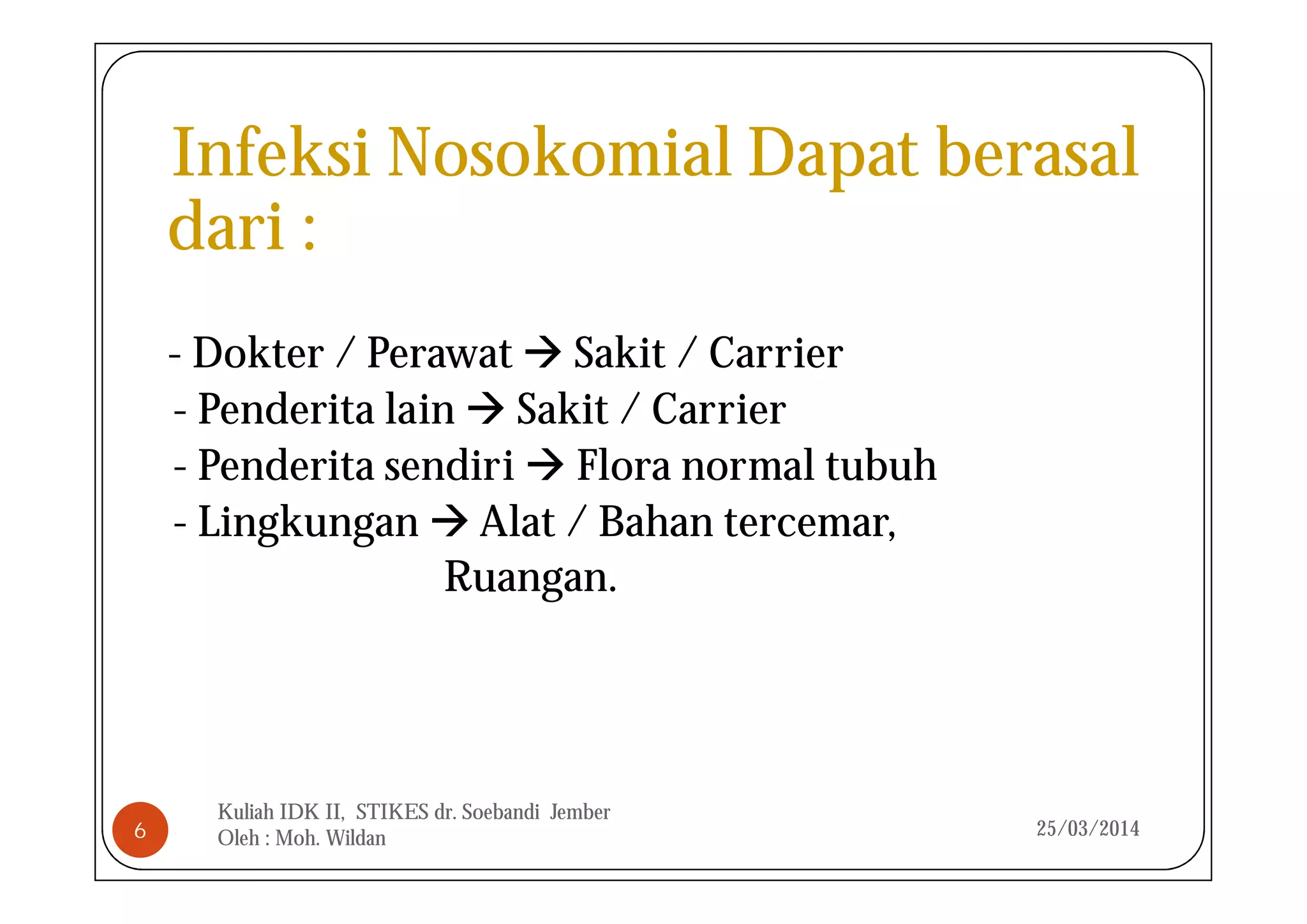 (1) Infeksi nosokomial | PDF