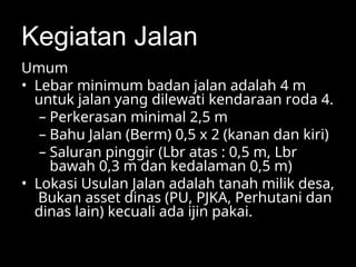 jenis infrastruktur yang ada di desaPPT INFRASTRUKTUR Tayang.ppt