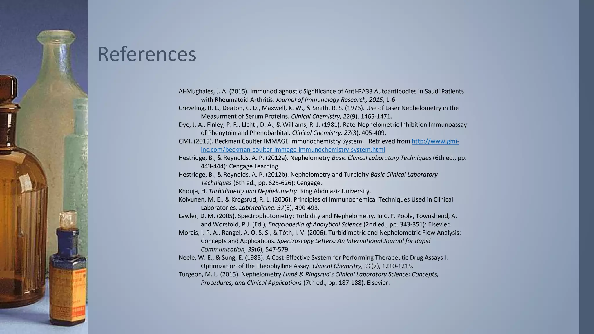 Nephelometry instrumentation presentation | PPTX