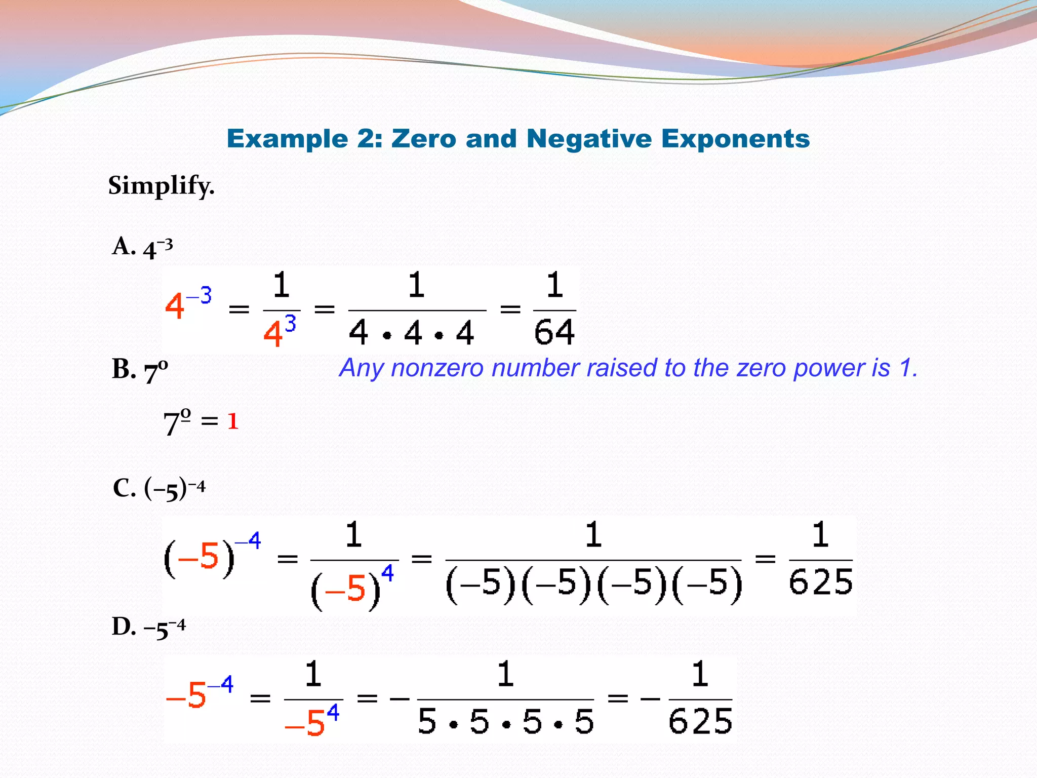 Integral Exponents | PPTX