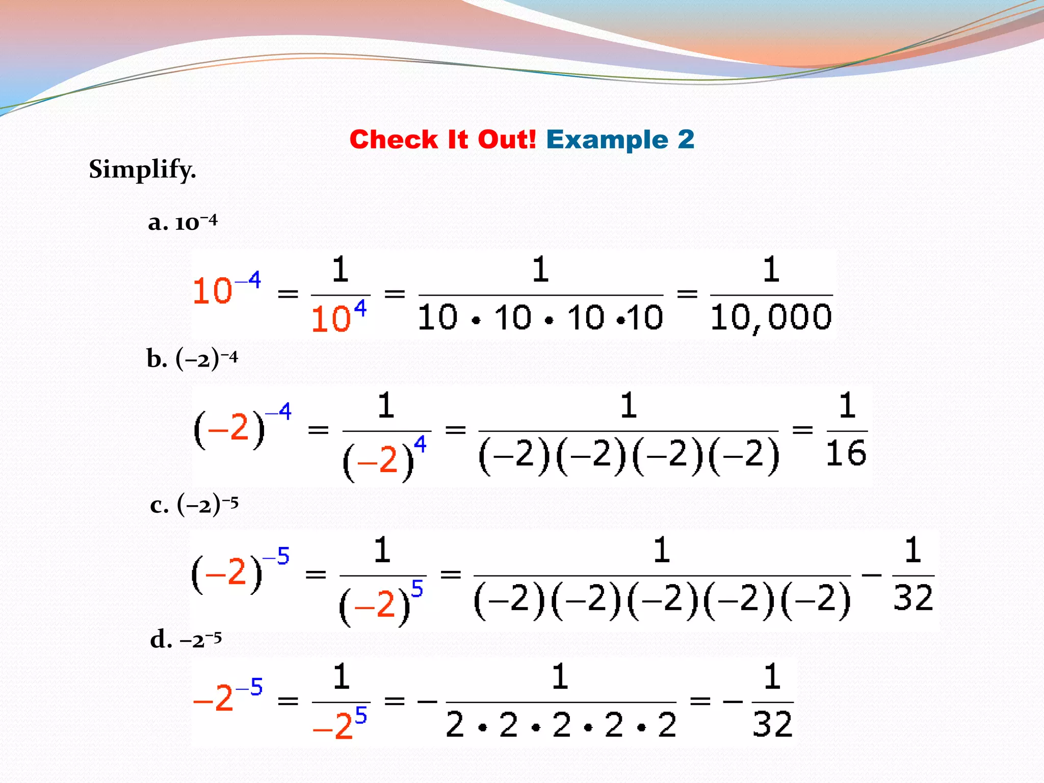 Integral Exponents | PPTX