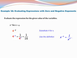 Integral Exponents | PPTX