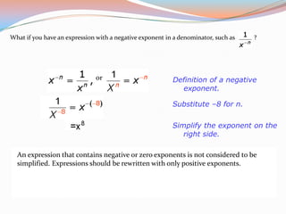 Integral Exponents | PPTX