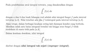 1 Integral Tak Sejati kalkulus dan geometri analitik | PDF