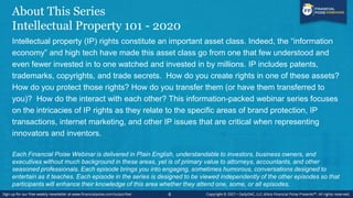 IP: What Every Lawyer & Every Client Must Understand (Series ...