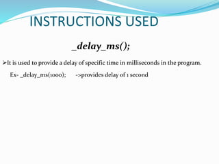 Basic interfacing of LEDs | PPT