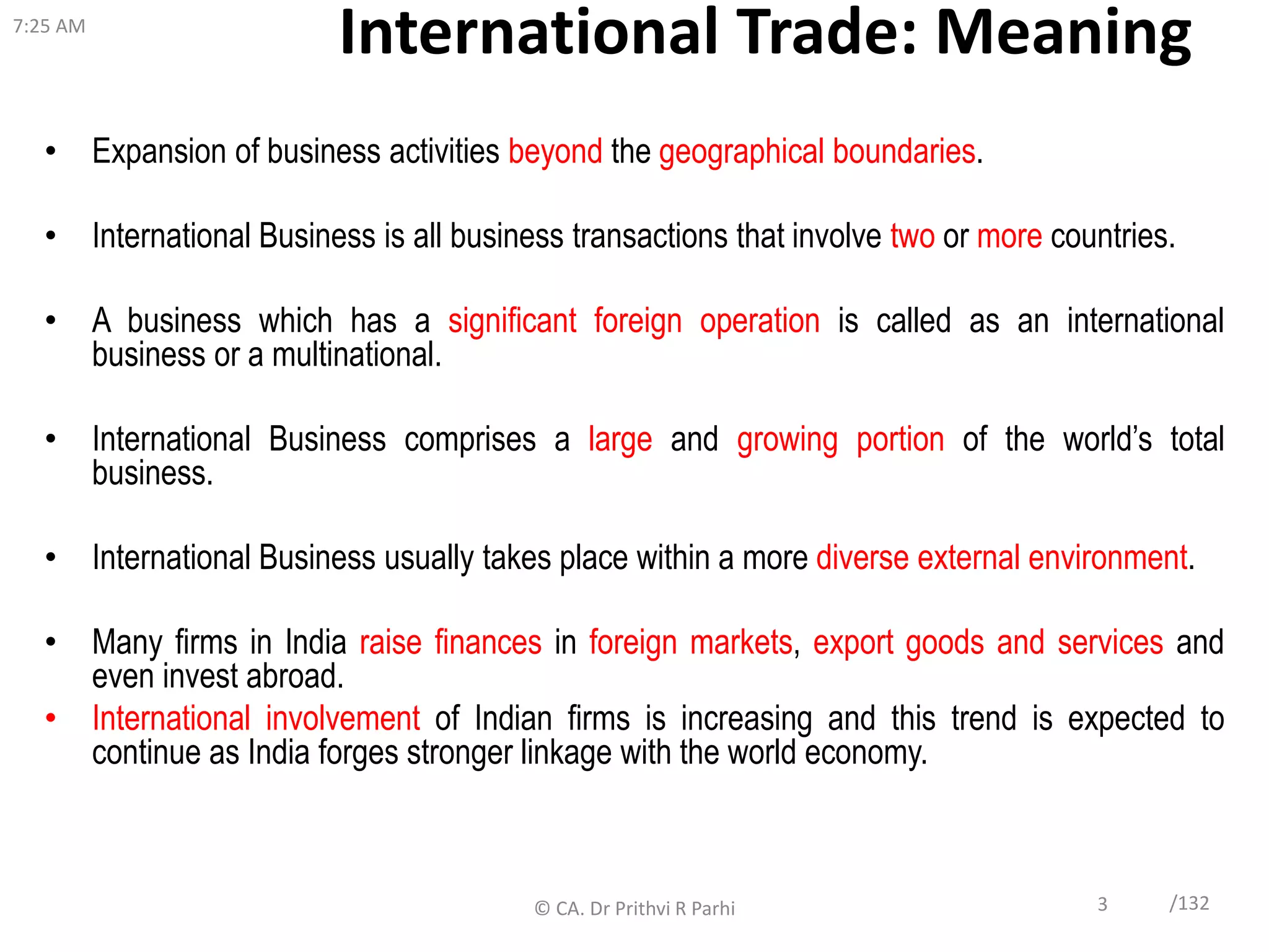 International Trade & Business | PPSX