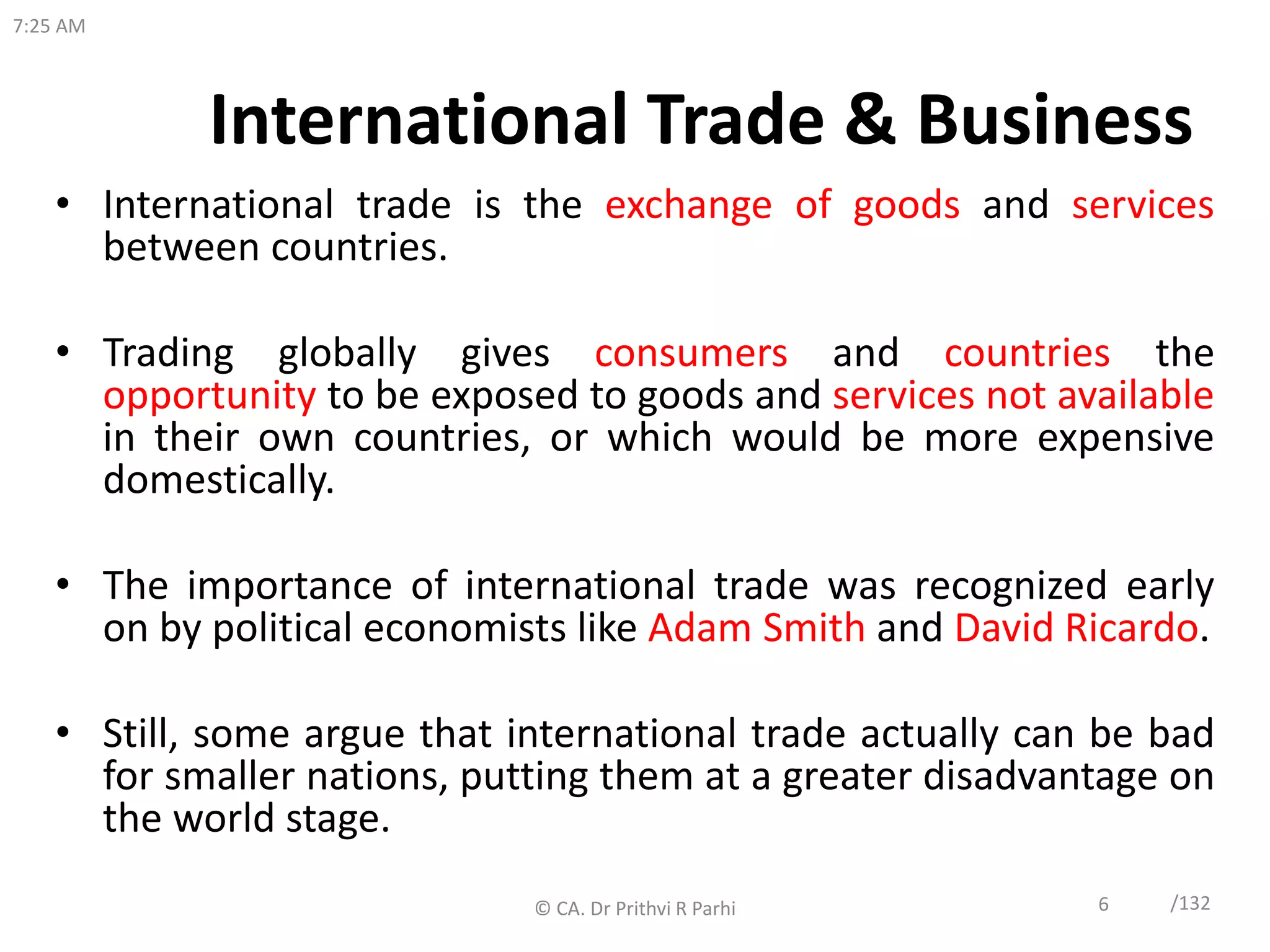 International Trade & Business | PPSX
