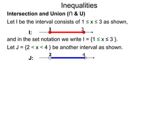 Interval Notation Union