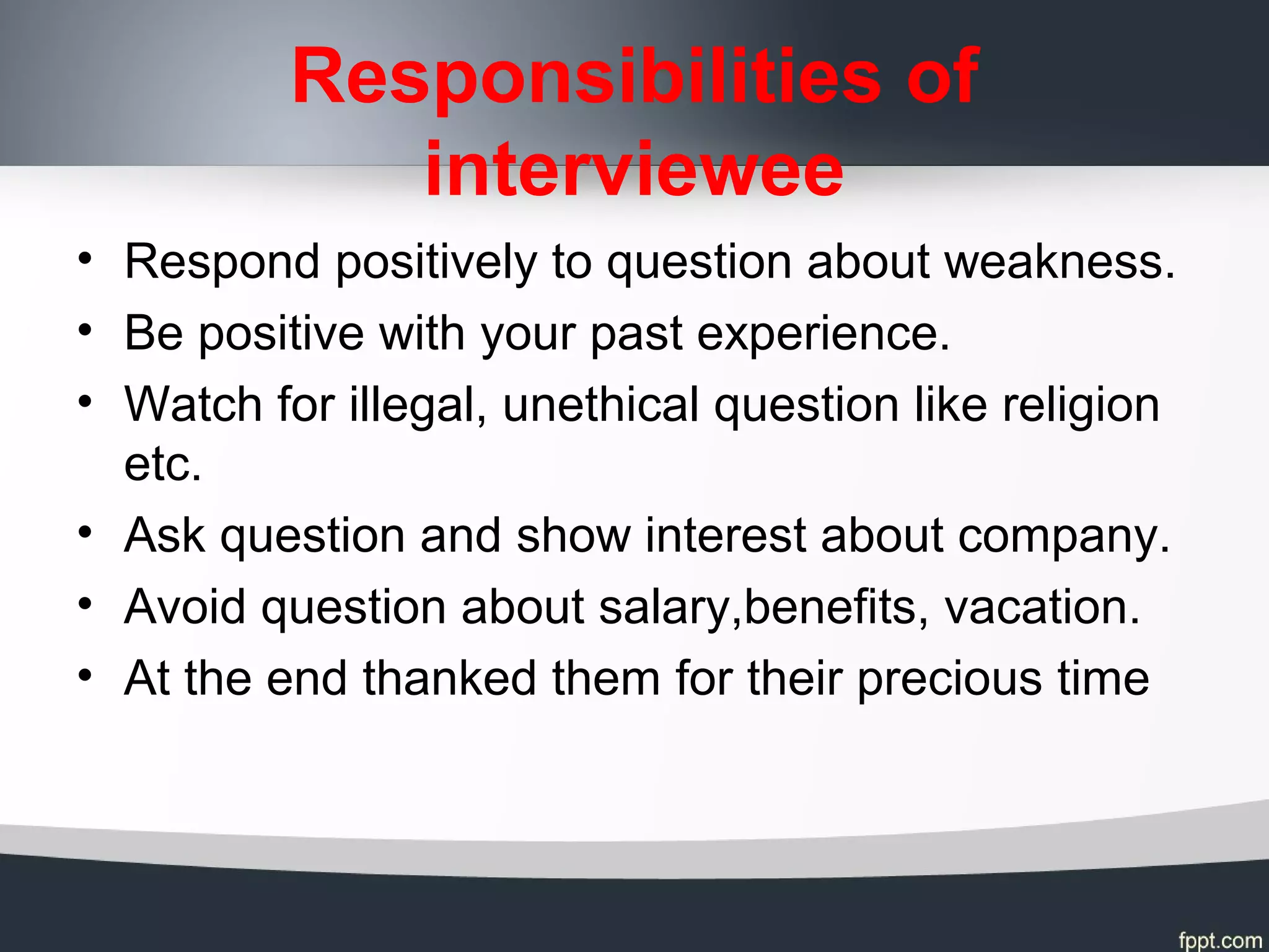 interview and its types | PPT