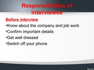 interview and its types | PPT