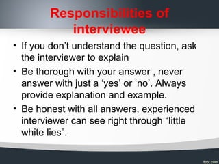 interview and its types | PPT