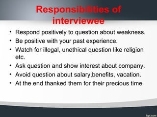 interview and its types | PPT