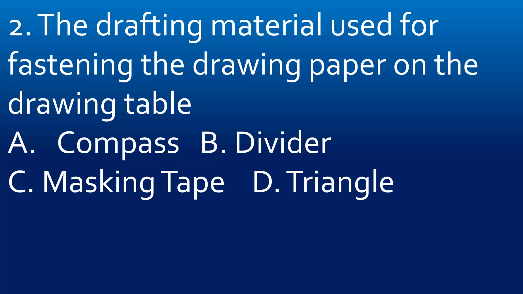 Mechanical Drafting | PPTX