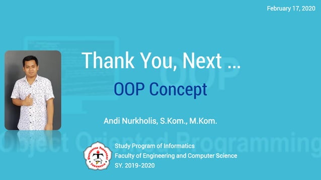 Object Oriented Programming - 1. Introduction | PPT Object Oriented Programming - 1. Introduction | PPT