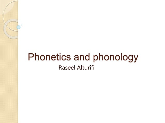 1 introduction to phonetics and phonology | PPTX