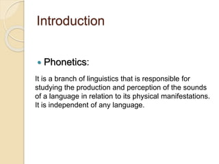 1 introduction to phonetics and phonology | PPTX