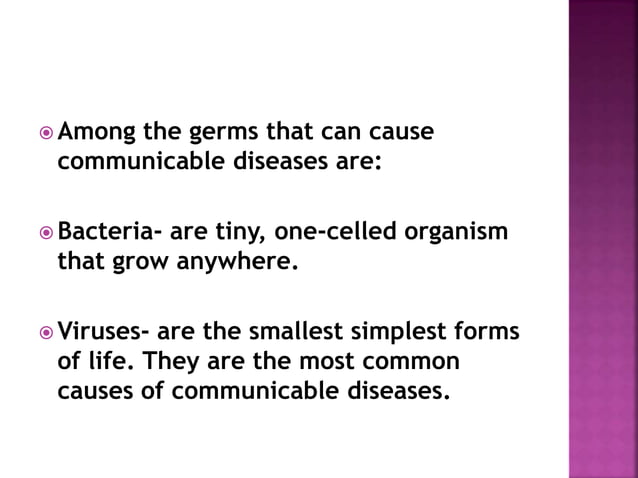 Grade 7 - Diseases (Communicable and Non-communicable Diseases) part 1 ...