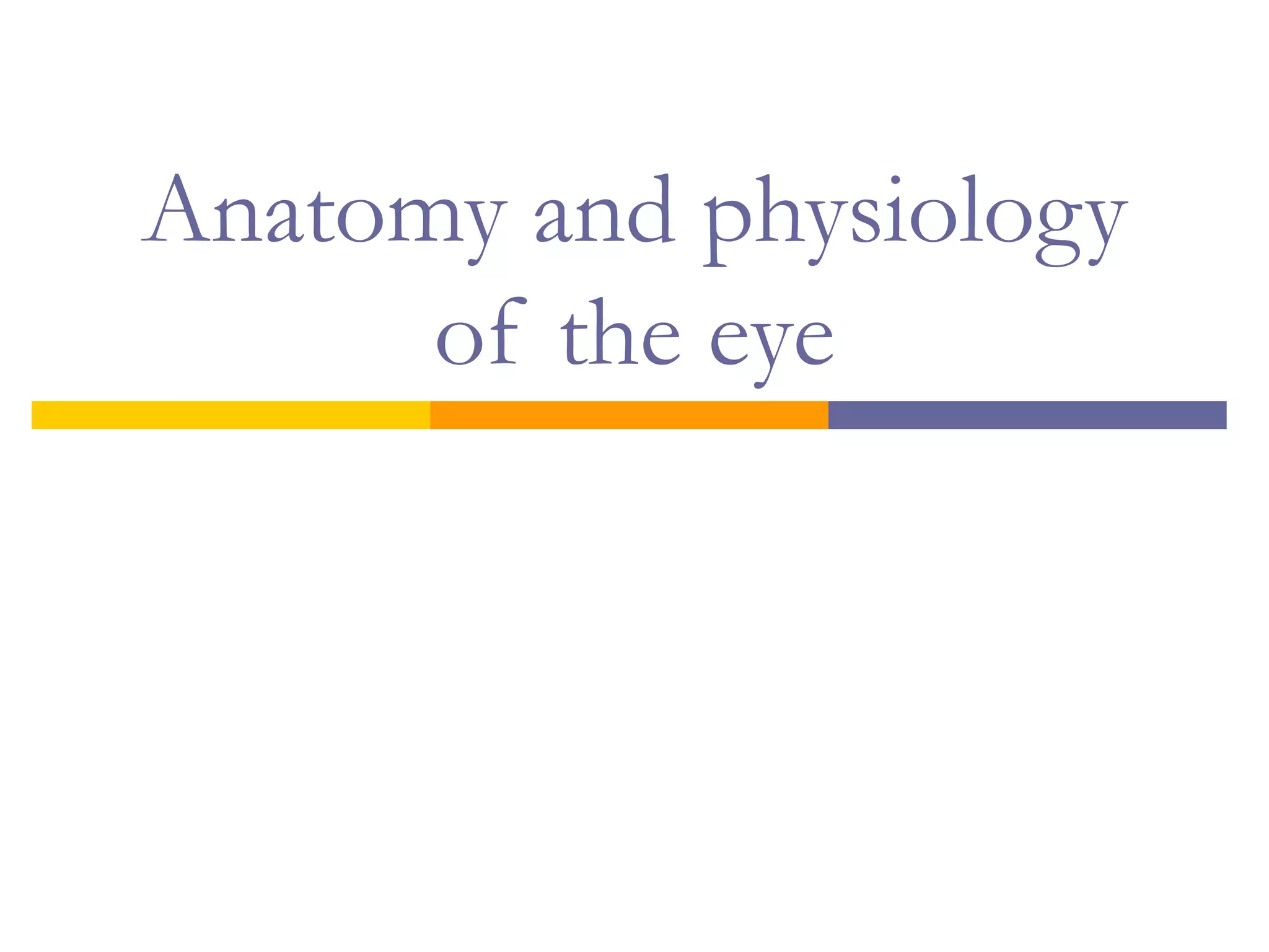 Introduction to Ophthalmology | PPT
