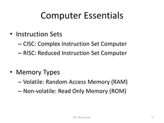1 Introducing Embedded Systems and the Microcontrollers (1).ppt | Computing | Technology & Computing