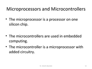 1 introducing embedded systems and the microcontrollers 2 | PPT