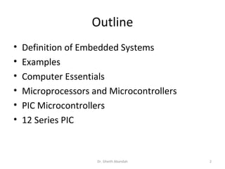 1 introducing embedded systems and the microcontrollers 2 | PPT