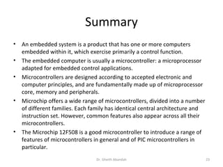 1 introducing embedded systems and the microcontrollers 2 | PPT