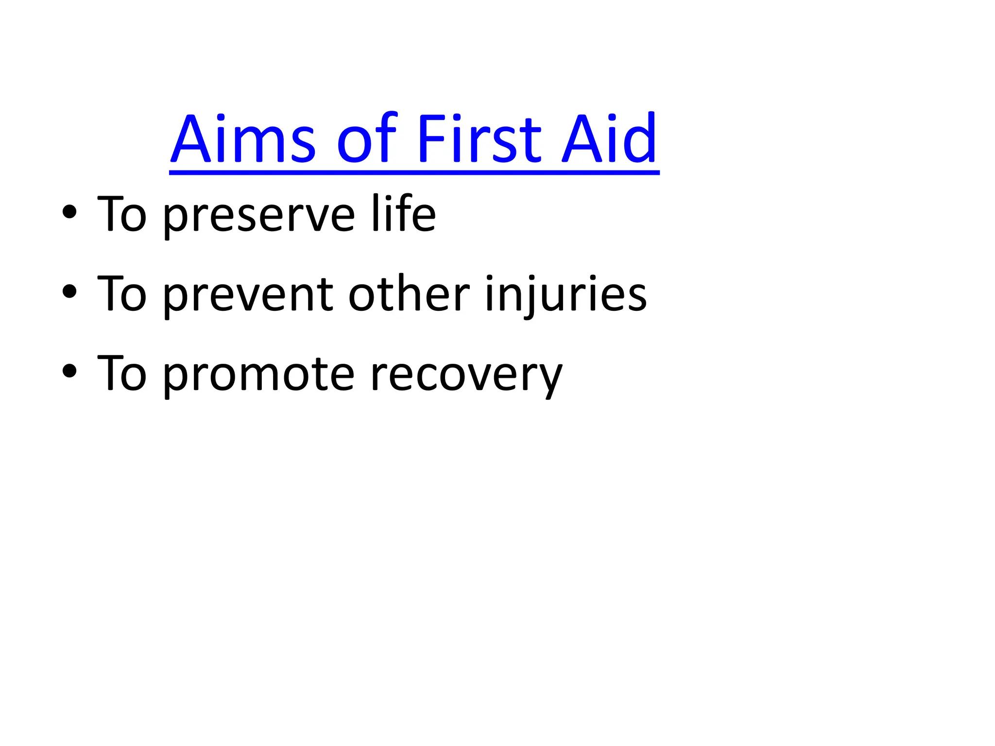 First aid Introduction basics of First aid.pptx