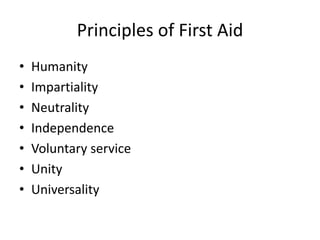 First aid Introduction basics of First aid.pptx