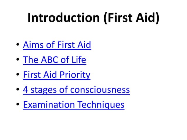 First aid Introduction basics of First aid.pptx